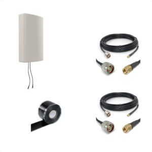 cross-polarized antenna + 2x 25 ft sma/n cables + free silicone tape (ant-129-001-bdl-25)