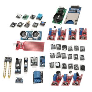 45pcs/set sensor modules kit electronic starter kit diy updated development sensor board set for beginners