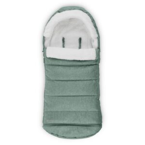 uppababy cozyganoosh footmuff - easily attaches to uppababy strollers + rumbleseat - ultra-plush, weather-proof - winter stroller cover - gwen (green mélange)