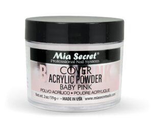 mia secret acrylic powder cover baby pink 2 oz.