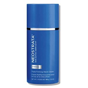 neostrata triple firming neck cream with neoglucosamine oil-free décolletage rejuvenating cream for all skin types, 80 g.