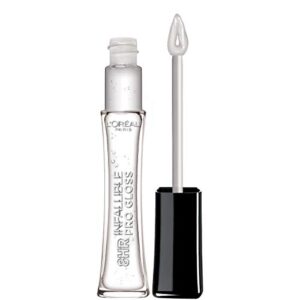 l’oréal paris makeup infallible 8 hour hydrating lip gloss, crystal glass, 0.21 fl oz