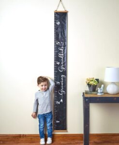 the lakeside collection sentiment ruler growth chart - child height tracker - growing grandkids