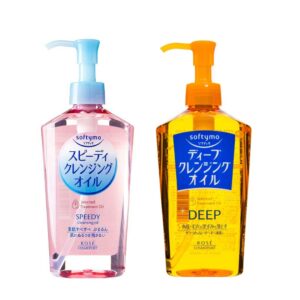 set of 2 kose softymo speedy and deep cleansing wash 230ml