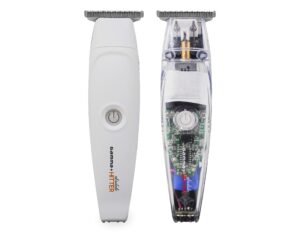 gamma+ replacement absolute hitter hair trimmer model lids - clear and matte white