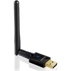 usb wifi adapter ac600mbps with wi-fi antenna for laptop desktop pc,dual band 5.8g/2.4ghz wireless network adapters compatible os with windows xp/vista/ 7/8.1/8 /10 / and mac os x 10.6-10.15