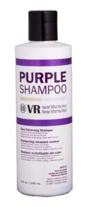 coco-honey purple shampoo for blonde lightening color treated hair silver and gray highlighted hair/paraben free/cruelty free/sulfate free/safe for color-treated hair 8 oz