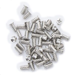 vapker 200pcs m5x10 silver zinc phillips flat head computer replacement screws case fan screws computer cooling fan mount screws self-tapping screws