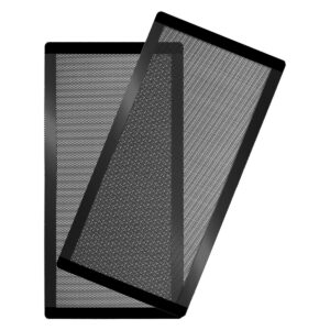 120 x 240mm pc fan dust filter magnetic frame computer fan grills black dust mesh pc cooler filter screen dustproof case covers 2 pack