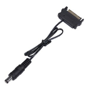 ds male sata connector to 12v dc plug power adapter cable (dc plug 5.5mm x 2.1mm, o series)