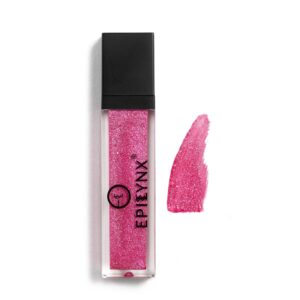 epilynx vegan glitter & matte liquid lip gloss - moisturizing formula for hydration & long lasting wear - cruelty free, paraben free, gluten free - sweet tooth fuchsia pink by dr. liia