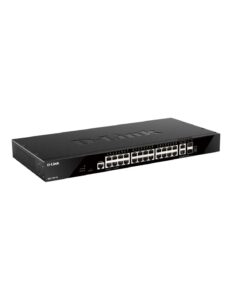 d-link 28-port gigabit ethernet switch, next-gen layer 3 stackable smart-managed, 24x ports, 2x 10gbase-t, 2x 10g sfp+ ports (dgs-1520-28)