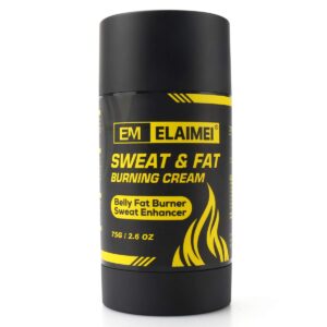 elaimei fat burning sweat cream, weight loss workout enhancer hot gel for belly, slimming / anti cellulite cream for tummy for body for women and men, deep tissue massage & muscle