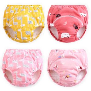 potty training pants girls 2t,3t,4t,toddler training underwear for baby girls 4 pack red 2t