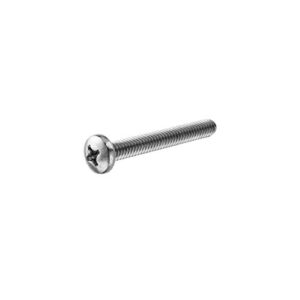 fifty pieces 316 marine grade stainless steel #8-32 x 1 1/2" pan head machine screws, bolt, phillips drive, stainless steel (50)