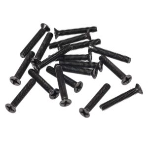 uxcell m3 x 18mm phillips screw fastener black for laptop pc tv fan switch 200pcs