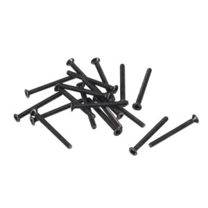 uxcell m2 x 20mm phillips screws fastener black for laptop pc tv fan switch 500pcs