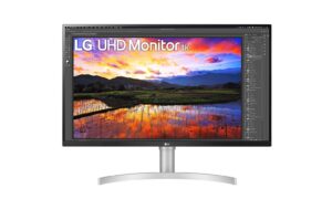 lg 31.5” hdr10 ips uhd 4k monitor (3840x2160) with dci-p3 95% (typ.), amd freesync, dynamic action sync, black stabilizer, maxx audio & ergonomic design (32bn67u-b)