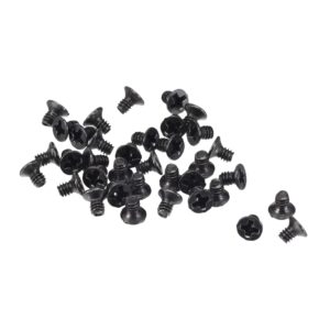 uxcell m2 x 3mm phillips screws fastener black for laptop pc tv fan switch 500pcs