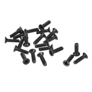 uxcell m2 x 7mm phillips screw fastener black for laptop pc tv fan switch 150pcs