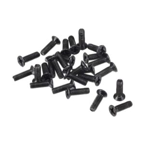 uxcell m3 x 10mm phillips screw fastener black for laptop pc tv fan switch 350pcs