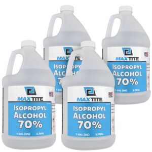 maxtite isopropyl alcohol 70% (1 gallon, 4 pack)