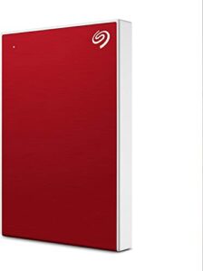 seagate one touch, 2tb, portable external hard drive, pc notebook & mac usb 3.0, red, 1 year myliocreate, 4 mo adobe creative cloud photography (stkb2000403)