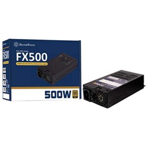 silverstone technology fx500-g, 500w flex atx 80 plus gold power supply, sst-fx500-g