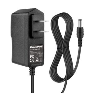 pluspoe 6v power cord for proform elliptical 6.6 ft long ac power adapter supply charger smart strider 480 490 500 600 le, 390 395 475 510 e, 510 ex, 400 700 cardio cross trainer exercise bike