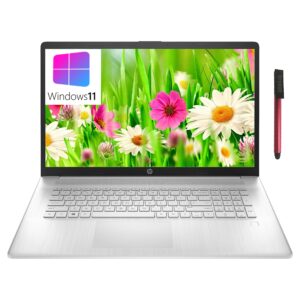 hp 2022 17 17.3" fhd laptop, hexa-core amd ryzen 5 5500u (beat i7-1065g7), 16gb ddr4 ram, 512gb pcie ssd, 802.11ac wifi, webcam, type-c, fingerprint reader, windows 11 s, broag 64gb flash drive