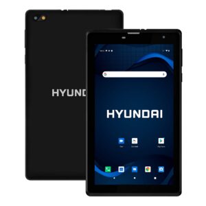 hyundai hytab plus tablet 7" fhd android tablet ips display, quad-core processor,camera, wifi,32gb storage,1gb ram android 10 go edition - black