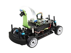 waveshare piracer pro ai kit high performance ai robot competitive race car deep learning, automatic driving, comes with raspberry pi model b 4gb