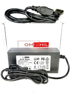 [ul listed] omnihil 8 feet long ac/dc adapter compatible with bowflex velocore bike - 16"