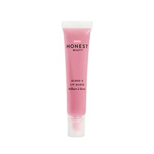 honest beauty gloss-c lip gloss, rose opal with coconut oil + jojoba seed oil| ewg certified + dermatologist tested & vegan + cruelty free | 0.33 fl. oz