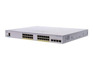 cisco business cbs250-24fp-4x smart switch, 24 port ge, full poe, 4x10g sfp+, limited lifetime protection (cbs250-24fp-4x)