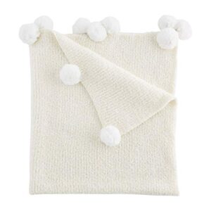 ivory chenille blanket