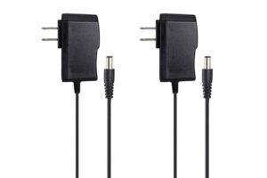 noyito 3v 1a power adapter ac110v 100-240v to dc 3.0v 1000ma 3.0w power supply black cable length 4.5ft (pack of 2)