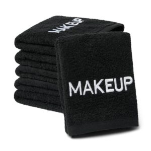 ben kaufman makeup remover face washcloth - absorbent towel for drying your face - soft & machine washable makeup remover cloth - cotton towel for daily skincare - 13" x 13" (6 pack)