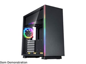 rosewill atx mid tower rgb gaming computer case with tempered glass, rgb pc fans, excellent cable management and airflow, support for aio water cooling, and large graphic cards/vga - prism s500 (np)