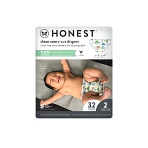 the honest company turtles size 2 diapers, 32 ct