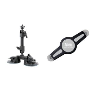 delkin devices fat gecko dual suction camera mount (ddmount-suction) & fat gecko tablet and ipad bracket (ddmnt-utab1)(bracket only)