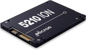 micron 5210 ion 960 gb solid state drive - 2.5" internal - sata (sata/600) - 0.8 dwpd - 540 mb/s maximum read transfer rate - 256-bit encryption standard - 5 year warranty