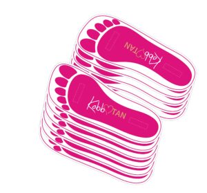 180 pairs(360feets) spray tan feet pads protectors in pink color for sunless spray tanning