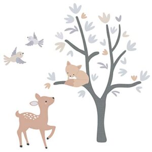 bedtime originals wall decals, deer park, multicolor