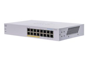 cisco business cbs110-16pp-d unmanaged switch | 16 port ge | partial poe | limited lifetime protection (cbs110-16pp-d)