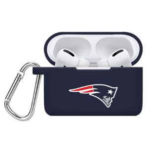 game time new england patriots silicone case cover compatible with apple airpods pro battery case (navy)