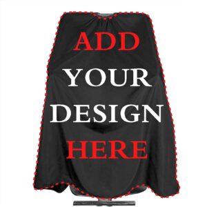 xianjing unisex custom barber cape,personalized salon haircut capes,add your image haircut kit hairdressing apron for home salon and barbershop