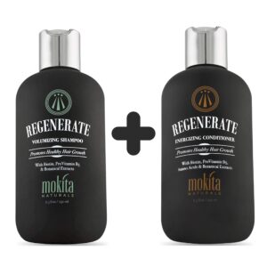 mokita naturals regenerate volumizing shampoo and regenerate energizing conditioner bundle