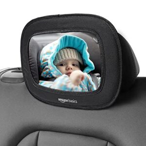 amazon basics baby & toddler car back seat safety jumbo mirror