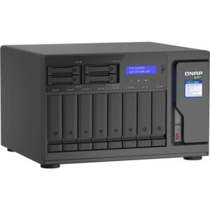 qnap tvs-h1288x-w1250-16g high-speed media nas with intel® xeon® w-1250 cpu and two 10gbe ports